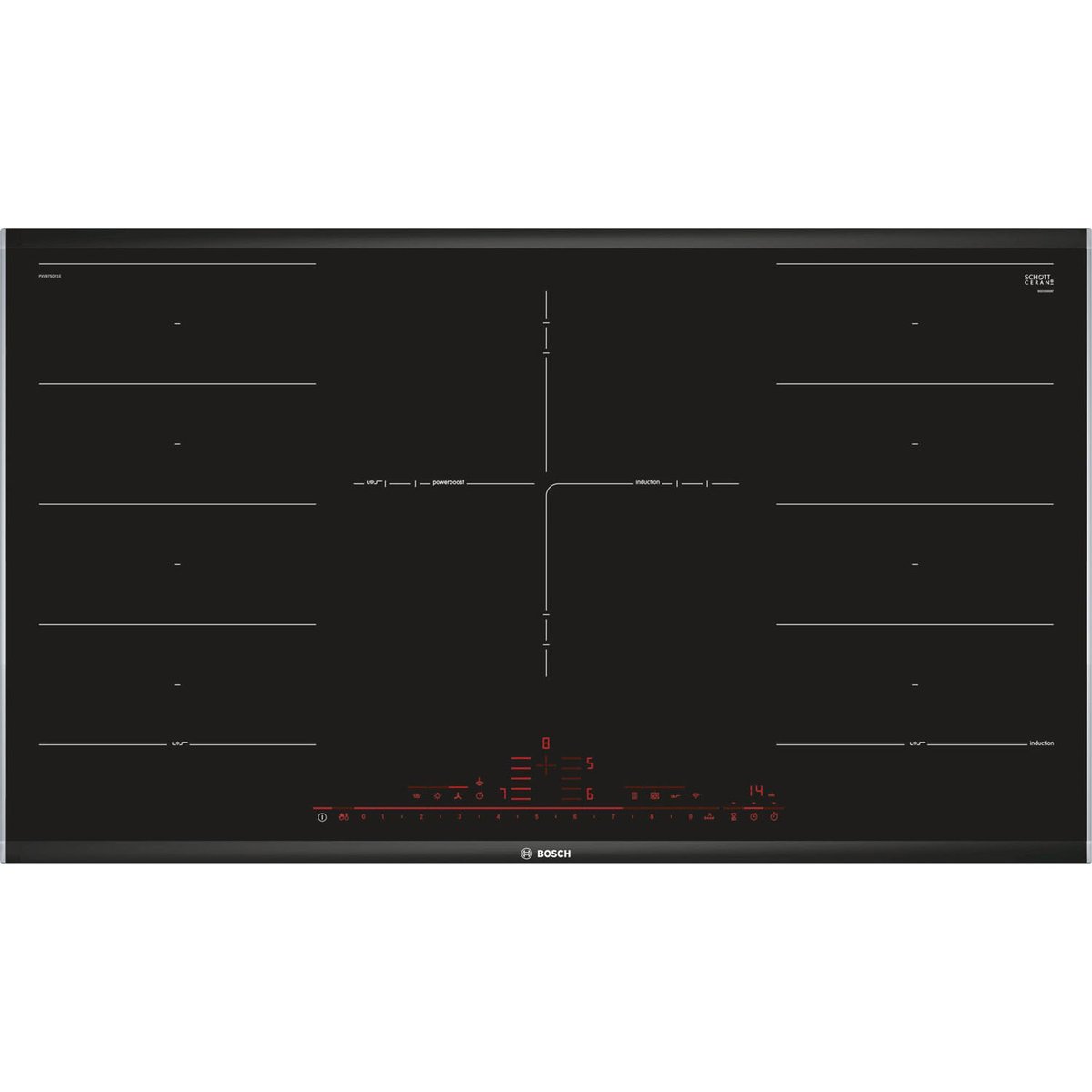 Bosch Serie - 8 Flex Induction Cooktop 90cm Black PXV975DV1E - Bing Lee