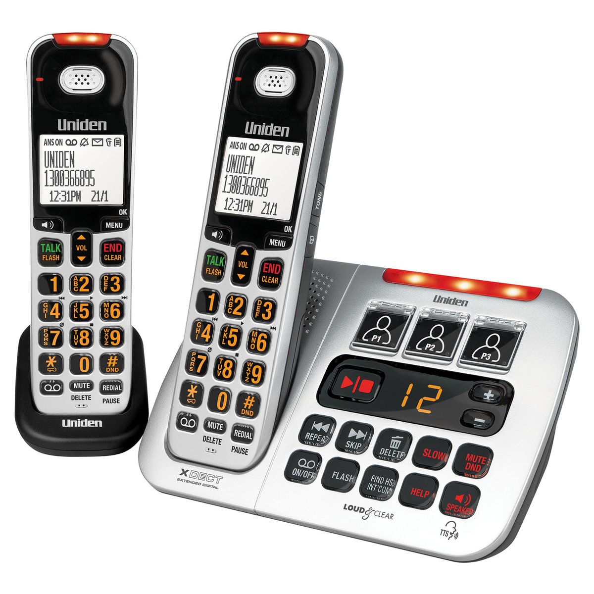 Uniden Sight & Sound Enhanced Cordless Phone SSE45+1 - Bing Lee