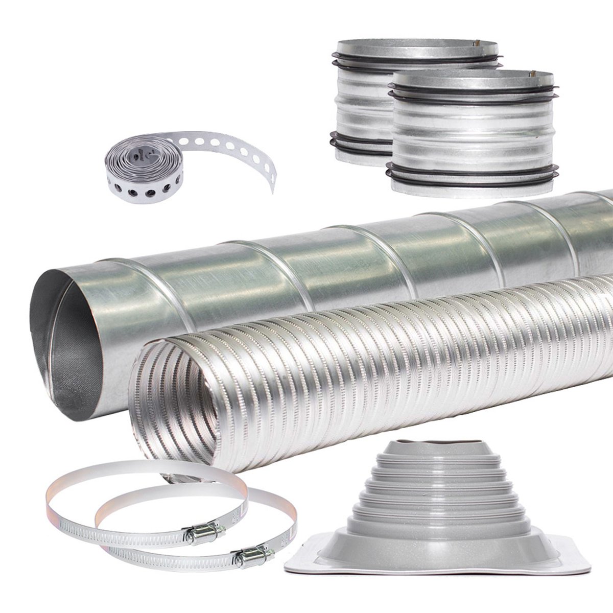 Sirius 150mm Ducting Kit for Metal Roof EASYSEM51M - Bing Lee - Bing Lee