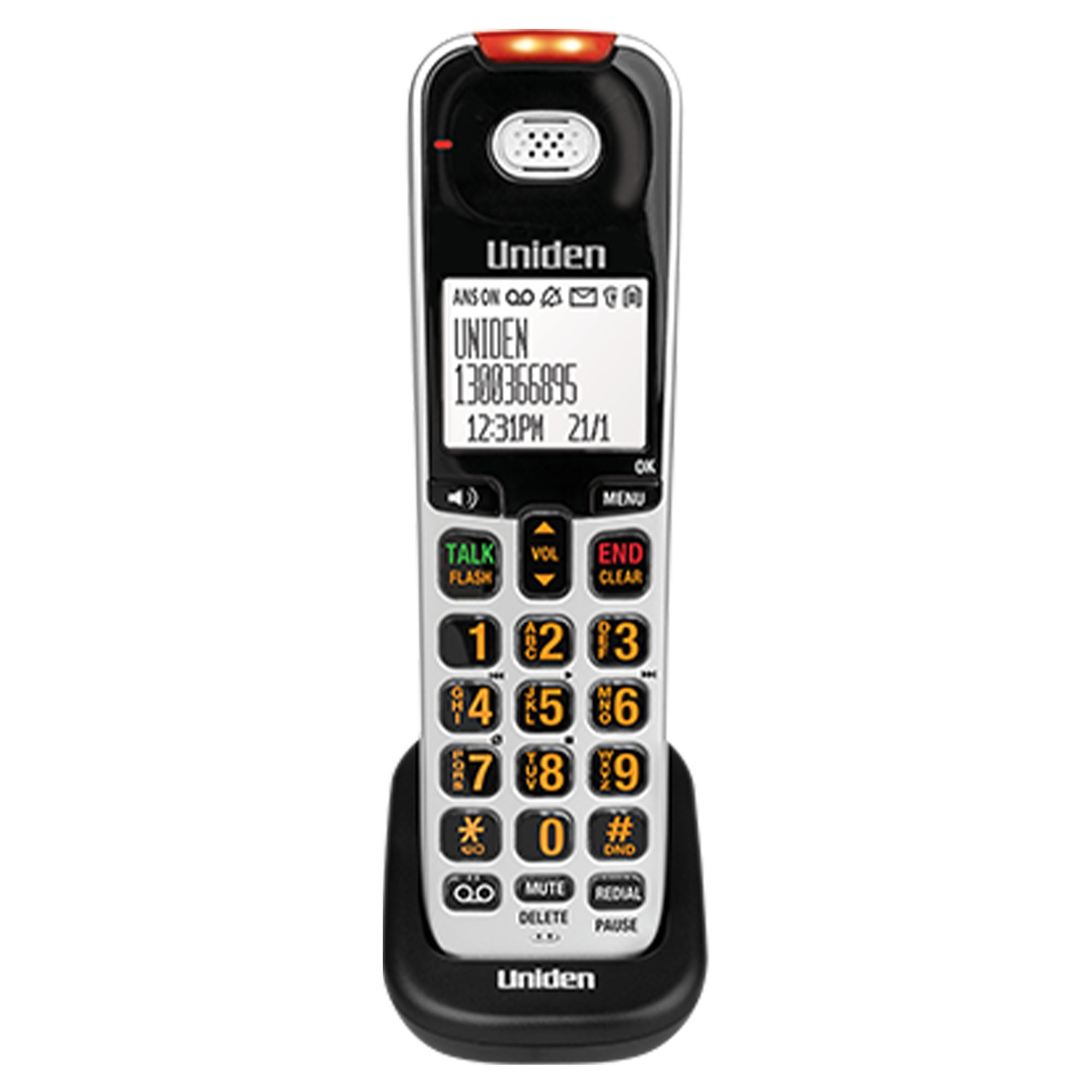 Uniden Sight & Sound Enhanced Cordless PhoneAdditional Handset SSE07 ...