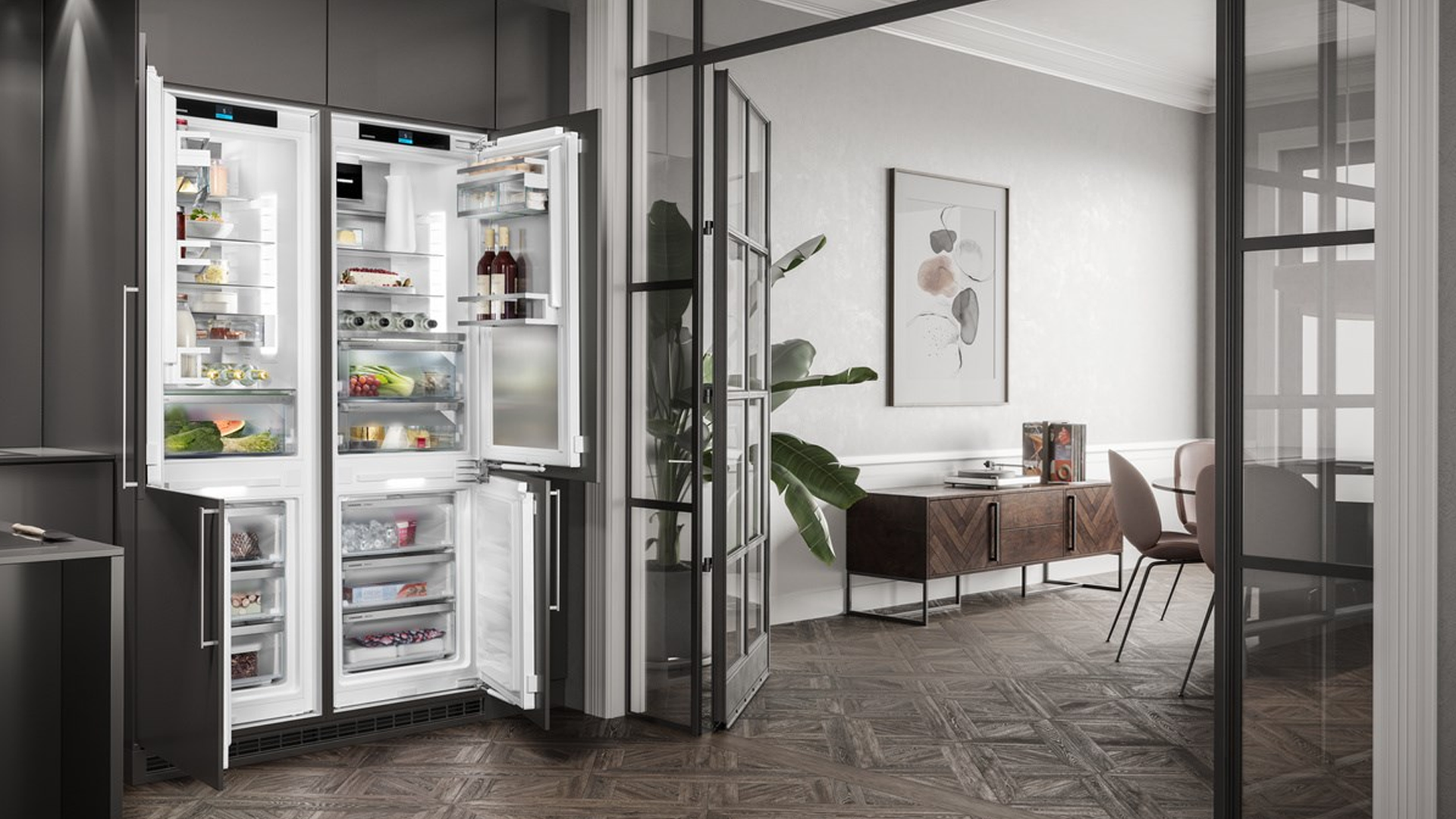 Liebherr Peak Series 254L Integrated Bottom Mount Fridge - Left Hinged ...