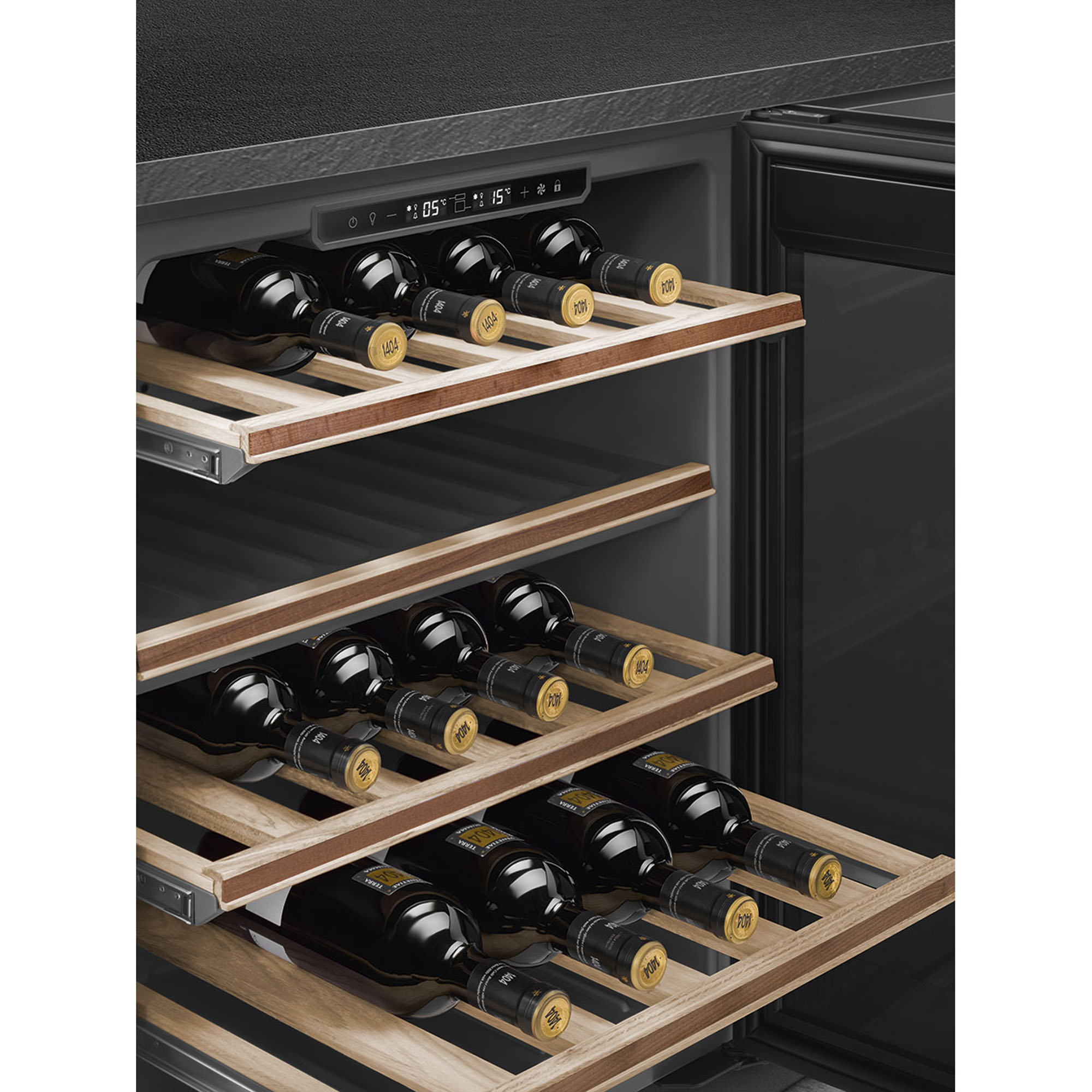 Smeg 38 Bottle Built-in Wine Cooler Dolce Stil Novo Aesthetic Right ...