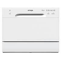 Omega 55cm Compact Benchtop Dishwasher ODW101W - Buy Online with ...
