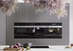 Miele PureLine CleanSteel Built-in Microwave Oven M7244TC - Bing Lee ...